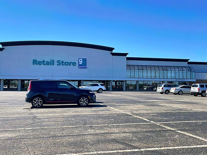 The unassuming exterior belies what awaits inside - a treasure hunter's paradise where one person's castoffs become another's prized discoveries.