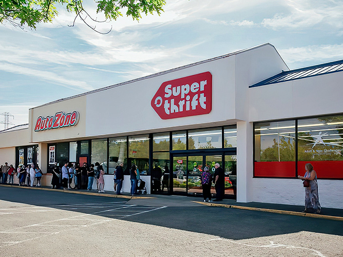 The unassuming exterior of SuperThrift belies the wonderland of treasures waiting inside. Like a thrift store TARDIS&mdash;bigger on the inside!