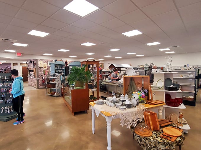 The treasure hunt begins! Mount Joy Gift & Thrift's spacious interior promises discoveries that'll make your bargain-hunting heart skip a beat.