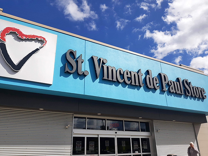 The bright turquoise facade of St. Vincent de Paul isn't just eye-catching&mdash;it's a beacon calling all treasure hunters to the motherlode of Wisconsin thrifting.
