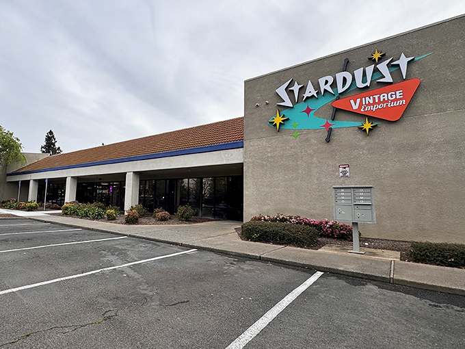That iconic starburst sign isn't just retro eye candy—it's a beacon calling all vintage lovers to their happy place.