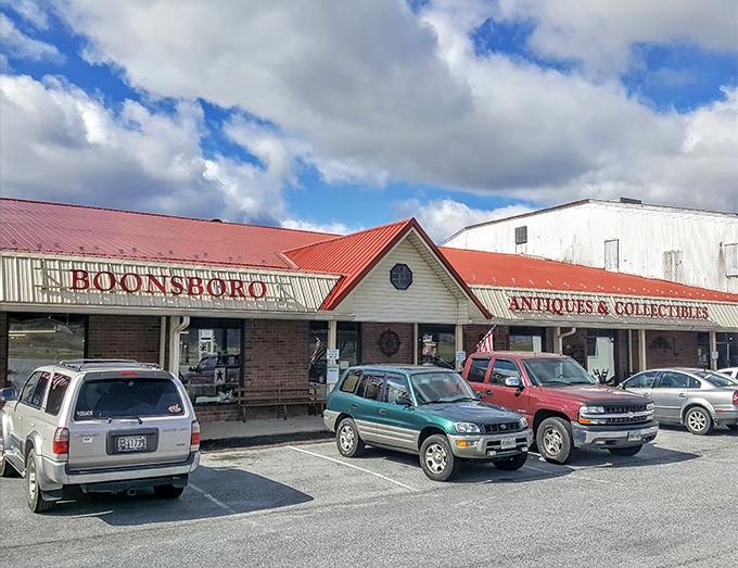 The red-roofed treasure chest of Boonsboro beckons with its unassuming exterior. Like all great adventures, this one starts with simply showing up.