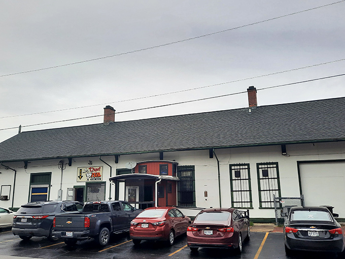 The Depot stands ready for another night of cheesy bread dreams and cold beer revelations in downtown Fremont.