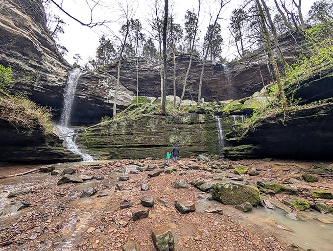 Nature's architectural marvel &ndash; moss-covered sandstone formations create natural tunnels that feel like stepping into a fantasy novel's secret passage.