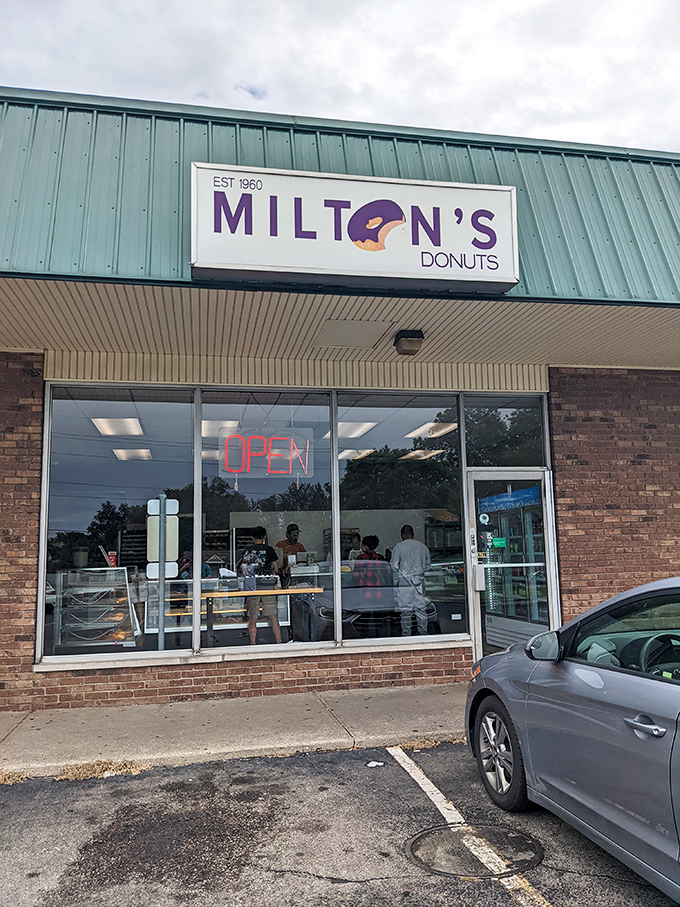 The unassuming exterior of Milton's Donuts proves once again that the best food experiences often hide behind the most modest facades.