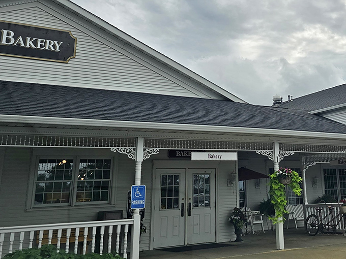 The white clapboard exterior of Amish Door Restaurant stands like a welcoming beacon in Wilmot. Simplicity never looked so inviting.