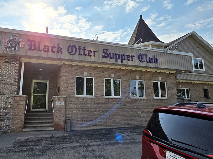 Classic supper club architecture meets small-town charm in this unassuming brick building that houses culinary magic.
