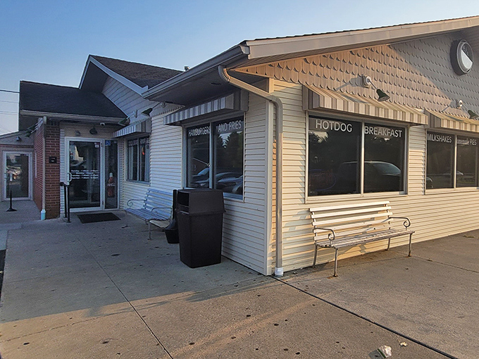 The unassuming exterior of Nutcracker Family Restaurant stands like a time capsule in Pataskala, promising comfort food treasures within its modest walls.