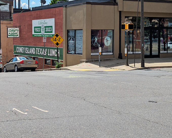 The iconic red exterior of Coney Island of Scranton stands as a beacon of culinary tradition, promising Texas Weiners that have satisfied hungry Pennsylvanians for generations.