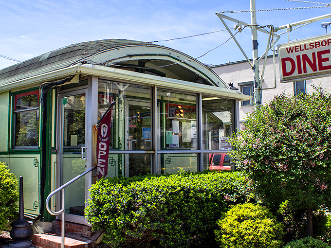 The gleaming stainless steel exterior of Wellsboro Diner isn't trying to be retro&mdash;it's the real deal, a genuine slice of Americana standing proudly on Main Street.