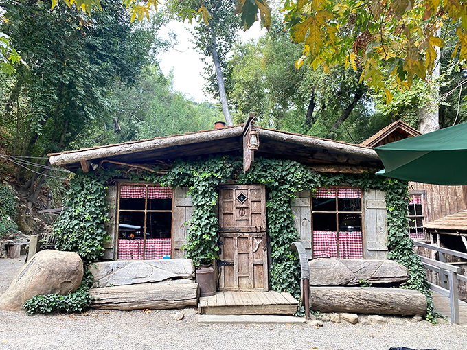 Time travel doesn't require a DeLorean&mdash;just a drive to this rustic log cabin where wagon wheels and weathered wood tell stories of California's stagecoach era.
