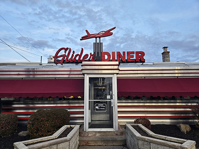 The iconic red glider airplane perched atop this classic Scranton diner isn't just decoration&mdash;it's a beacon calling hungry travelers home.