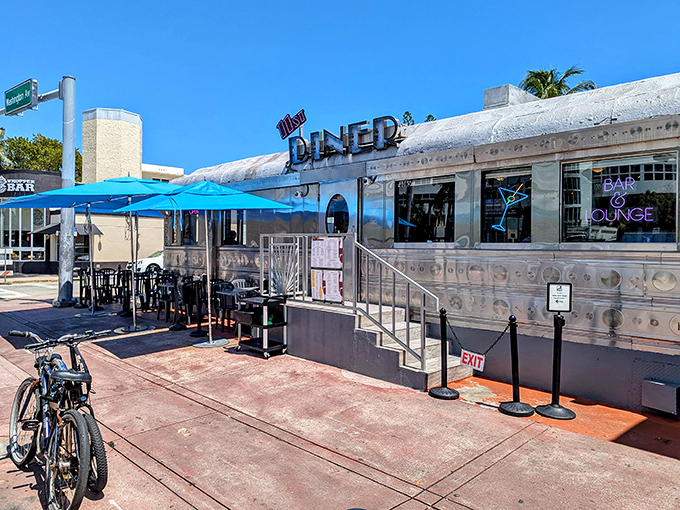 The neon glow of 11th Street Diner beckons like a time-traveling beacon. Miami nights and vintage chrome&mdash;a match made in diner heaven.