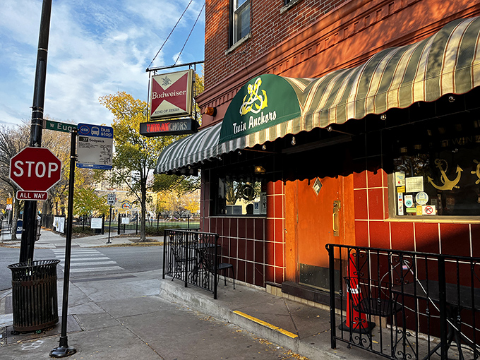 The unassuming brick exterior of Twin Anchors hides Chicago's worst-kept secret: those legendary ribs that have kept this corner bustling since 1932.
