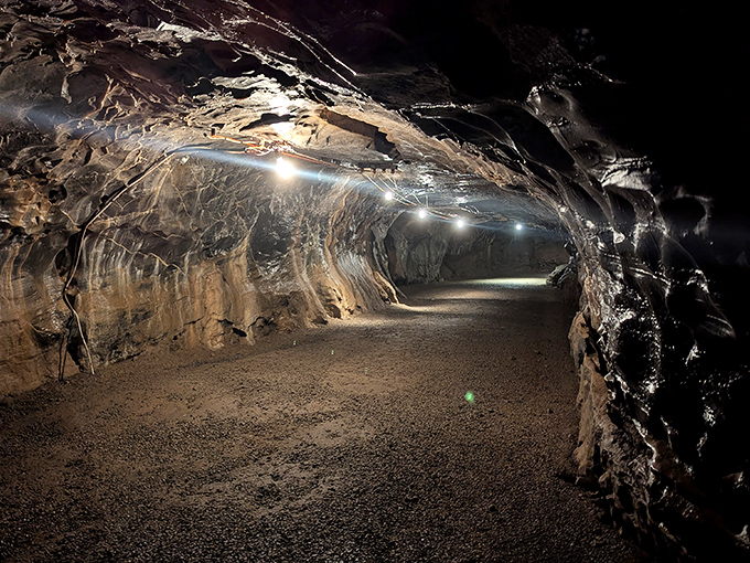 The "Ballroom" chamber opens like nature's cathedral, complete with dramatic lighting that makes you wonder if limestone hired its own Hollywood designer.