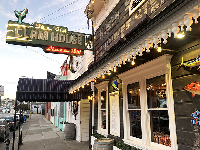 This unassuming facade hides San Francisco's best-kept seafood secret, where oyster dreams come true daily.