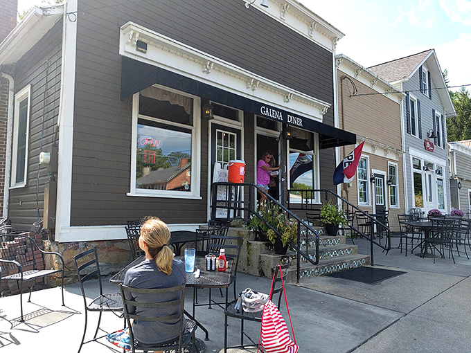 This charming storefront whispers promises of breakfast bliss that'll make your morning commute worthwhile.