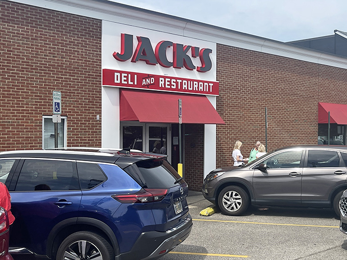 Jack's unassuming brick exterior with its bold red awnings is like finding a Rolex in a paper bag &ndash; modest on the outside, extraordinary within.