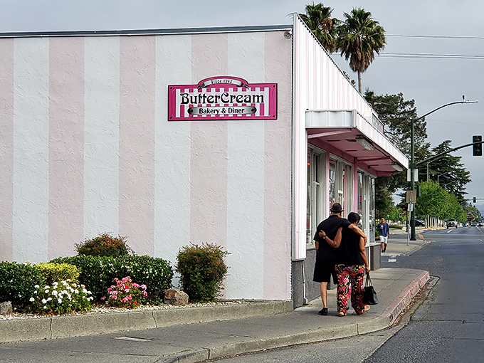 The pink and white striped exterior of Butter Cream isn't just a building&mdash;it's a promise of sweetness that's been keeping Napa residents coming back for generations.