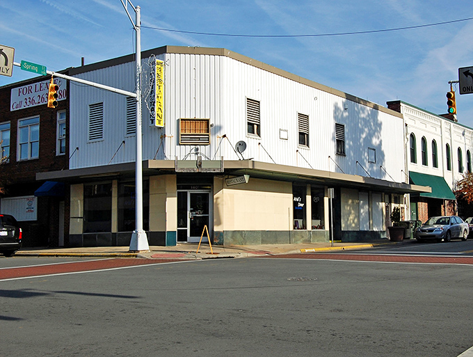 Downtown Burlington's historic buildings stand as silent witnesses to the town's textile past, now reimagined for a vibrant future.