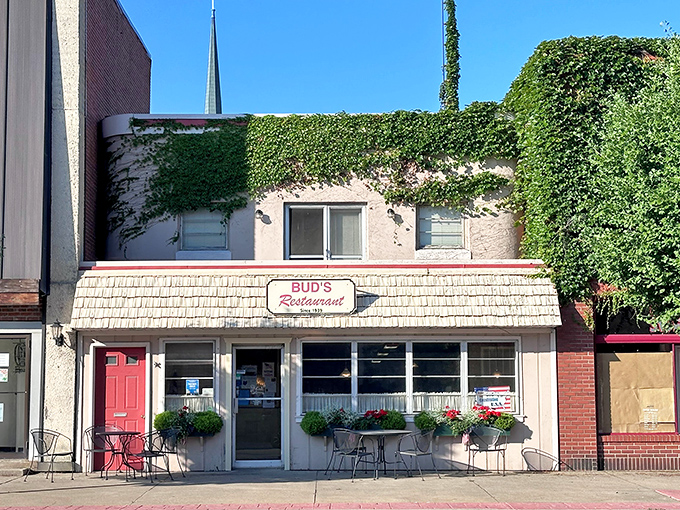 Ivy-draped and unassuming, Bud's Restaurant stands as Defiance's culinary time capsule, where small-town charm meets big-time flavor.