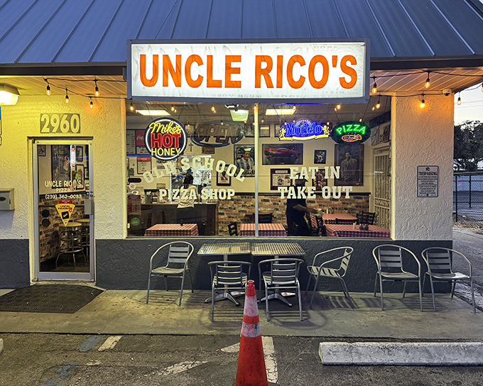 The unassuming exterior of Uncle Rico's might not stop traffic, but locals know this modest storefront houses pizza treasures worth slamming on the brakes for.