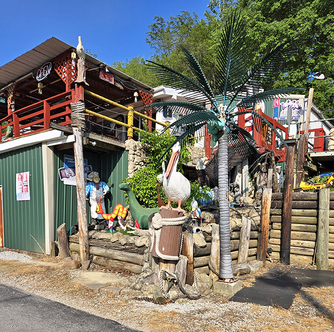 The unassuming green exterior of Tackle Box 2 stands like a secret clubhouse for food lovers, promising treasures that GPS coordinates alone can't convey.