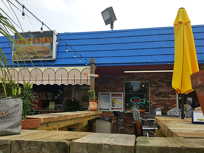 That bright blue exterior might fool you, but inside lies Jacksonville Beach's best-kept culinary secret.