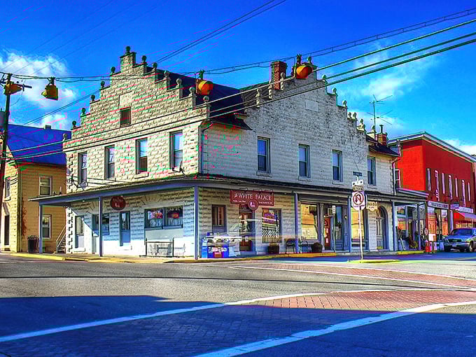 Downtown Prineville's historic buildings stand like sentinels of another era, their stone facades telling stories that modern glass and steel could never match.