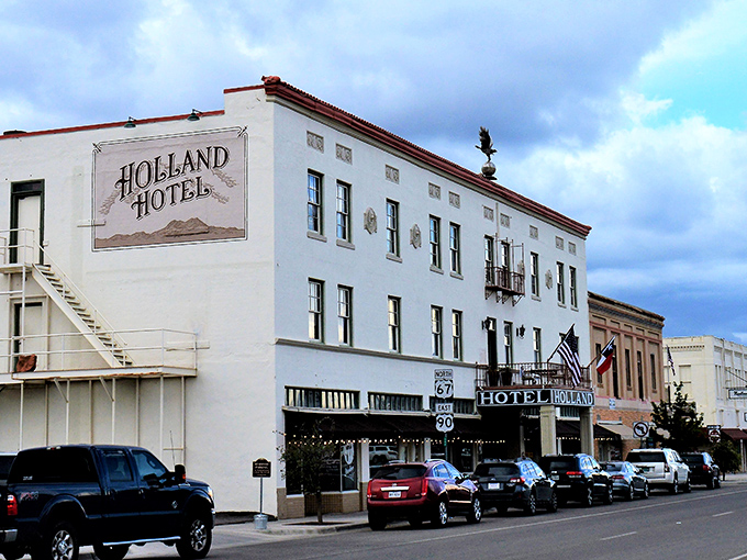 The historic Holland Hotel stands as Alpine's elegant sentinel, where Western heritage meets modern comfort without the big-city price tag. 