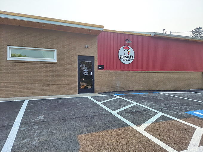 The unassuming brick exterior of Roosters Roost proves once again that culinary treasures often hide in plain sight, waiting for hungry explorers to discover them.