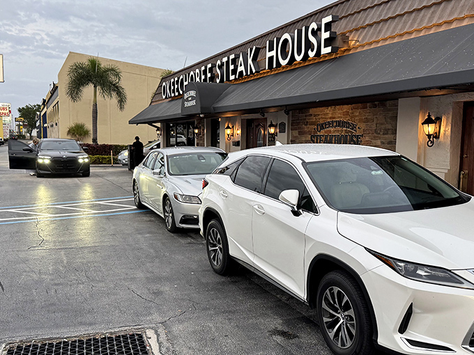 Stone facade and classic signage whisper "serious steaks inside" &ndash; and they're not kidding around, folks.