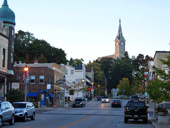 Downtown Port Washington looks like a movie set, but it's the real deal &ndash; historic buildings with copper domes and cream city brick lining streets that practically beg you to explore.