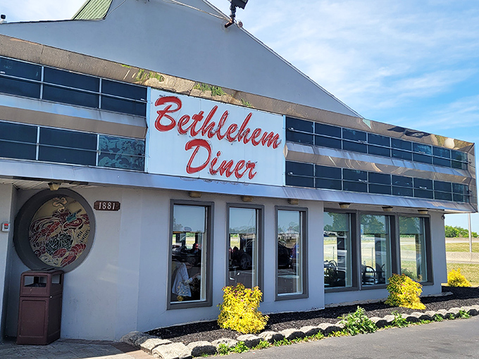 The unassuming exterior of Bethlehem Diner stands like a time capsule on Catasauqua Road, promising comfort food treasures within its modest walls.