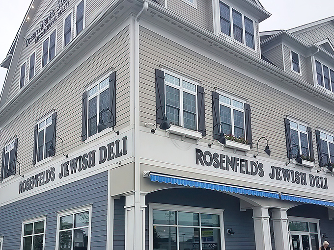 The classic blue and white exterior of Rosenfeld's stands like a beacon of hope for the sandwich-deprived. Delaware's answer to deli dreams.