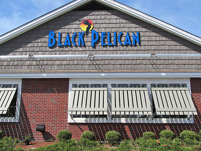The weathered cedar shakes and bright blue signage of Black Pelican welcome you like an old friend who happens to make the best ribeye in Virginia Beach.