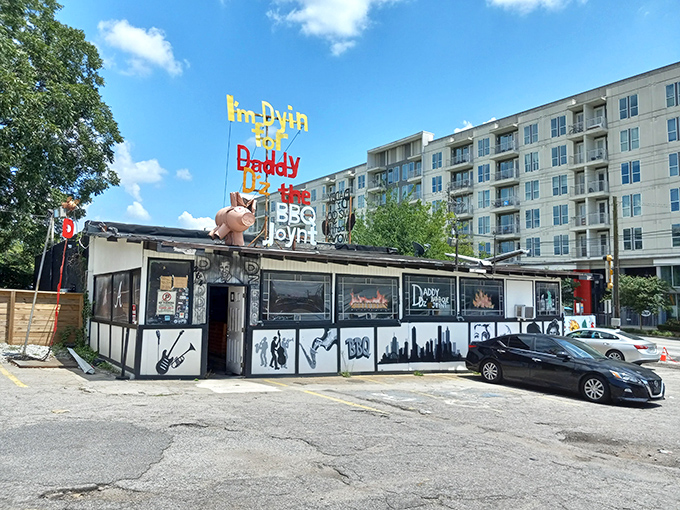 The pink pig on the roof says it all &ndash; this isn't fancy dining, it's fantastic dining. Atlanta's Memorial Drive treasure awaits.
