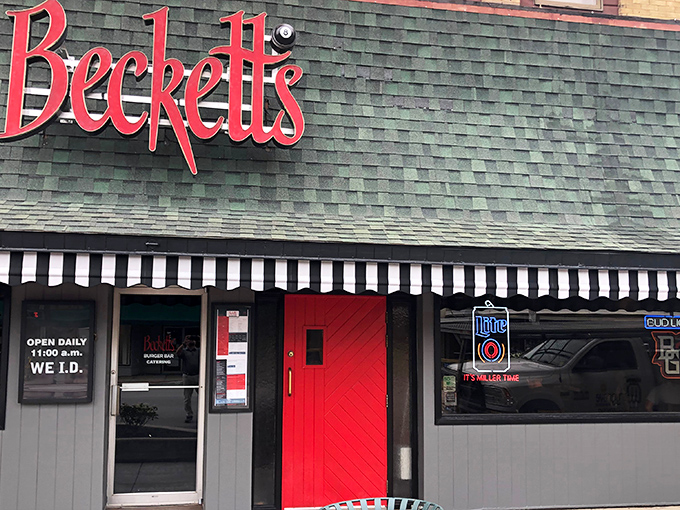 The unassuming storefront of Beckett's hides culinary treasures within, like a delicious secret waiting to be discovered in downtown Bowling Green.