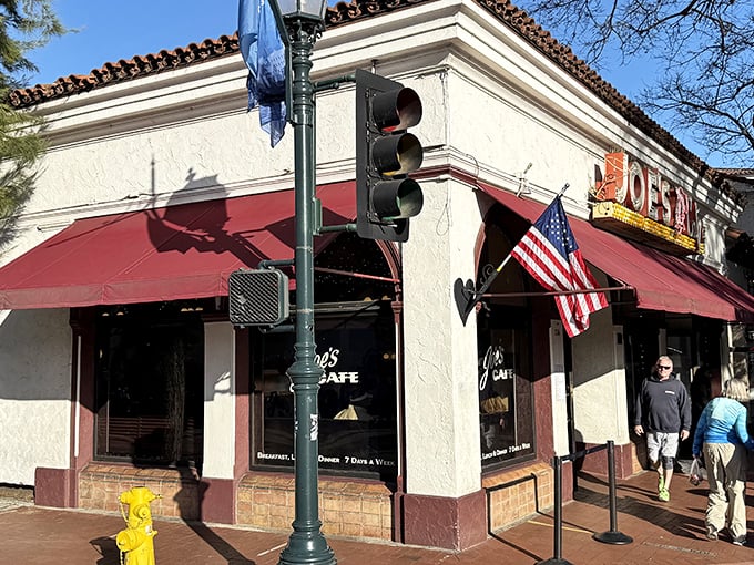 That iconic red awning and vintage signage aren't just decoration&mdash;they're a promise of the timeless comfort waiting inside Joe's Caf&eacute; on State Street.