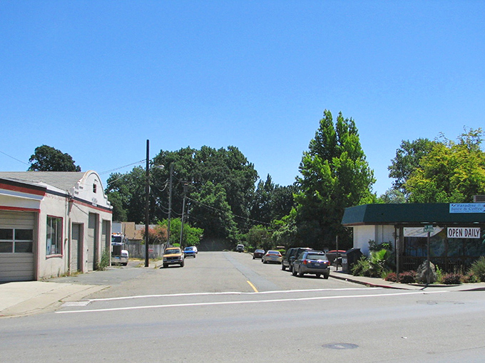 The iconic "Gateway to the Redwoods" arch welcomes visitors to Willits with a promise of small-town charm and big natural beauty.