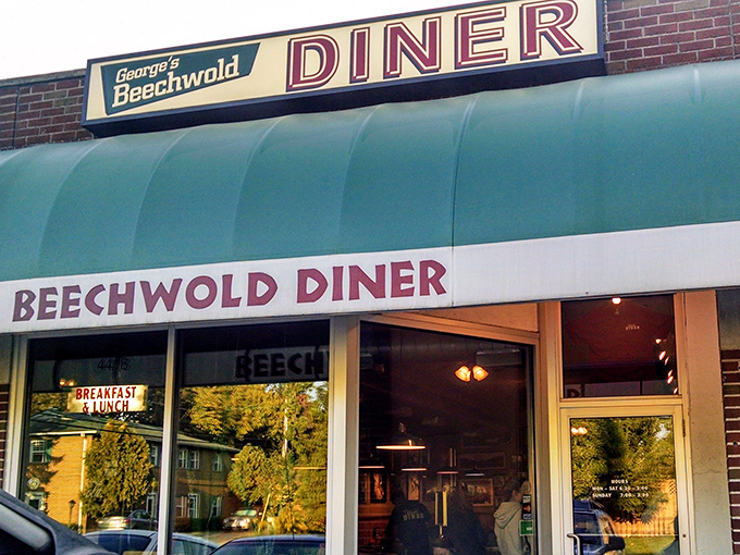 That iconic turquoise awning isn't just eye-catching&mdash;it's a beacon for breakfast pilgrims seeking omelet salvation in Columbus.