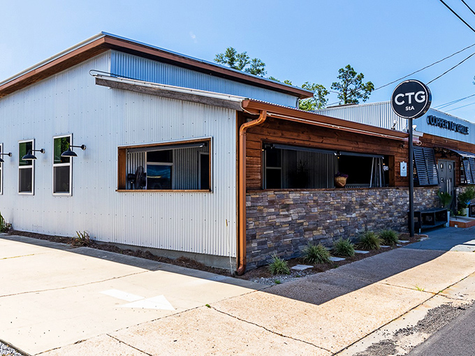 The unassuming exterior of Copper Tap Grille proves once again that Florida's best seafood treasures often hide in plain sight, no flashy neon required.