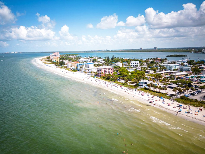 Downtown Fort Myers' historic district showcases charming brick streets and vintage architecture, where palm trees and history coexist like old friends catching up over coffee.