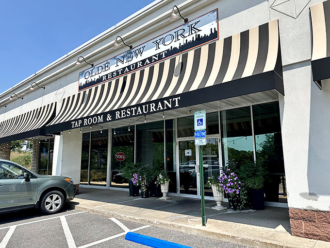 The unassuming storefront with its cheerful hanging flower baskets feels like a secret you've stumbled upon&mdash;the best kind of culinary discovery awaits inside.
