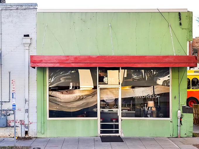 The iconic turquoise exterior of Poole's beckons like a culinary lighthouse in downtown Raleigh, promising unforgettable meals within.