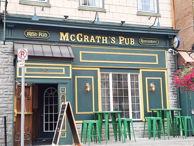 The emerald-hued fa&ccedil;ade of McGrath's Pub stands proudly on Locust Street, like a slice of Dublin transported to downtown Harrisburg.