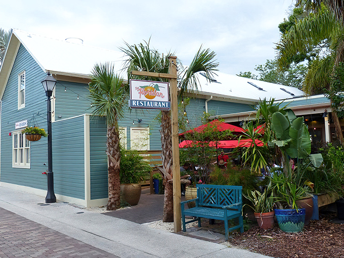 This charming cottage-style exterior whispers "hidden gem" louder than a dinner bell at suppertime.