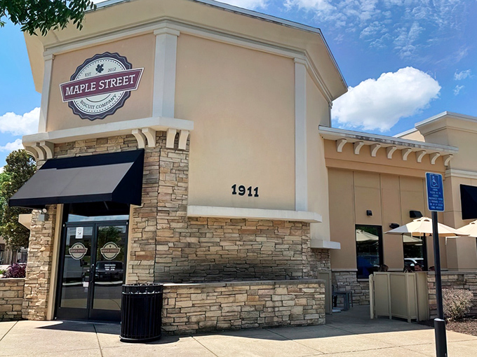Stone and stucco charm meets breakfast perfection &ndash; this unassuming facade hides culinary magic inside.