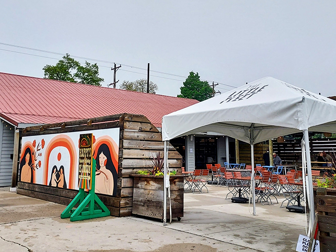 The Little Fleet's unassuming exterior belies the culinary wonderland within. That iconic red roof has become a beacon for food lovers throughout northern Michigan. 