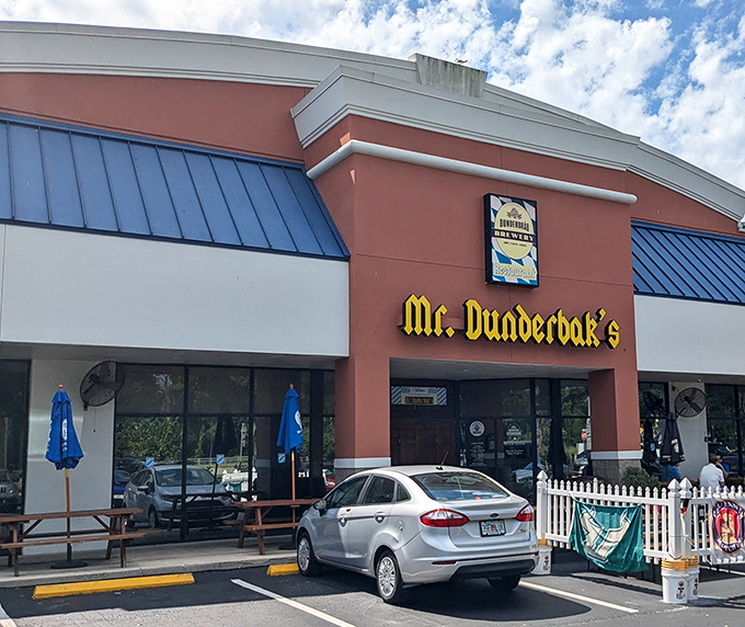 Bavaria meets Florida at this unassuming strip mall treasure. The blue-and-white checkered flags aren't just for show—they're your portal to authentic German flavors.